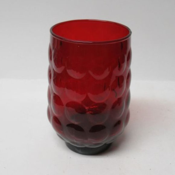 Fire King | Dining | Anchor Hocking Fire King Ruby Red Bubble 4 2 Inch ...